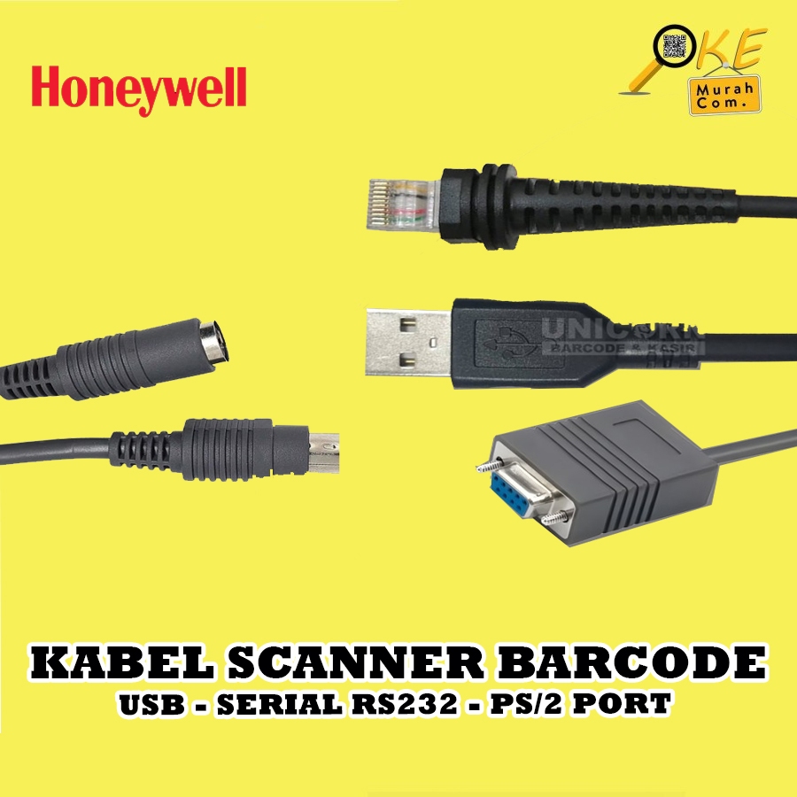 Honeywell USB / Serial Barcode Scanner Cable RS232 / PS2 - OEM Cables ...
