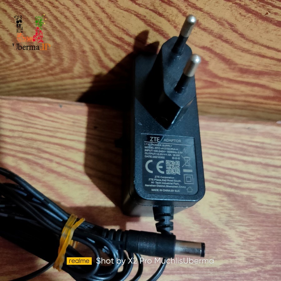 Adapter ZTE STC-A1215C55A-A 12V1.5A | Shopee Philippines
