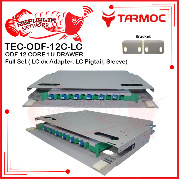 Odf/otb 12 Core LC Fiber Optic Complete Rackmount | Odf 12C LC | Shopee ...