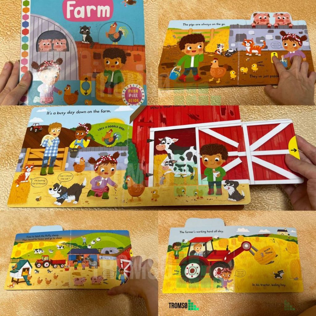 Tromso Campbell Push Pull Slide Busy Book/Children's Picture Activity ...