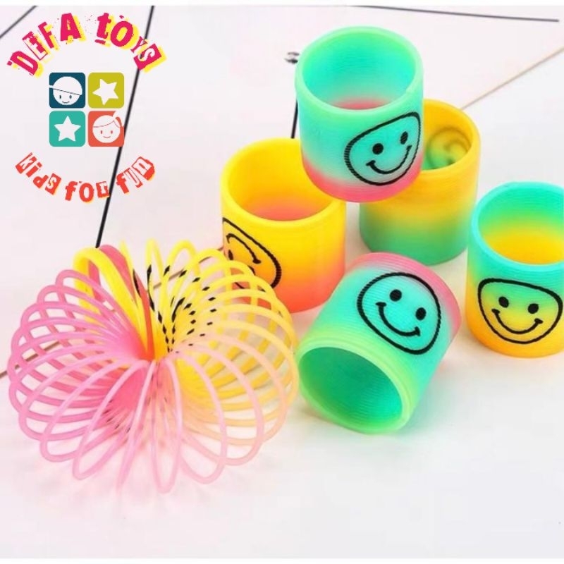 Cute Rainbow Magic Spring Emoticon Toy Toy Per Smile Character | Shopee ...