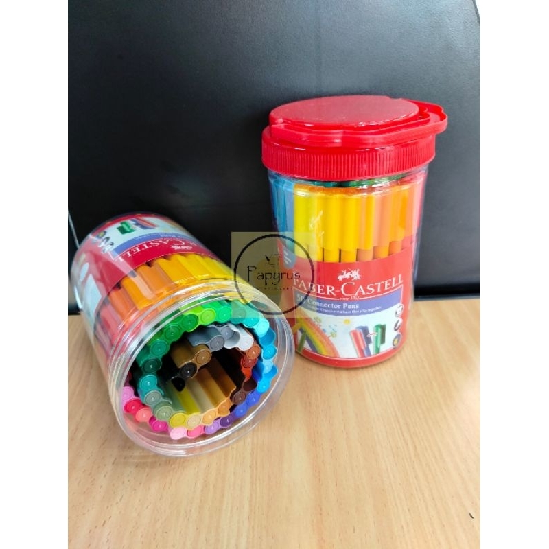 Faber-Castell Connector Pen 50 / Color Markers Pack of 50 Colors ...
