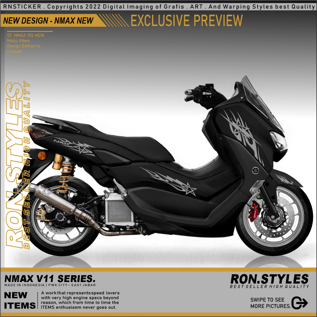 V11 Cutting Sticker Striping Nmax New 155 Transparent Striping Nmax Api ...