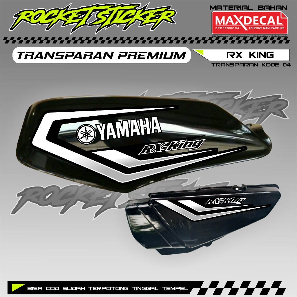 RX KING Striping RX KING UV TRANSPARENT Sticker Variation CODE 04 ...
