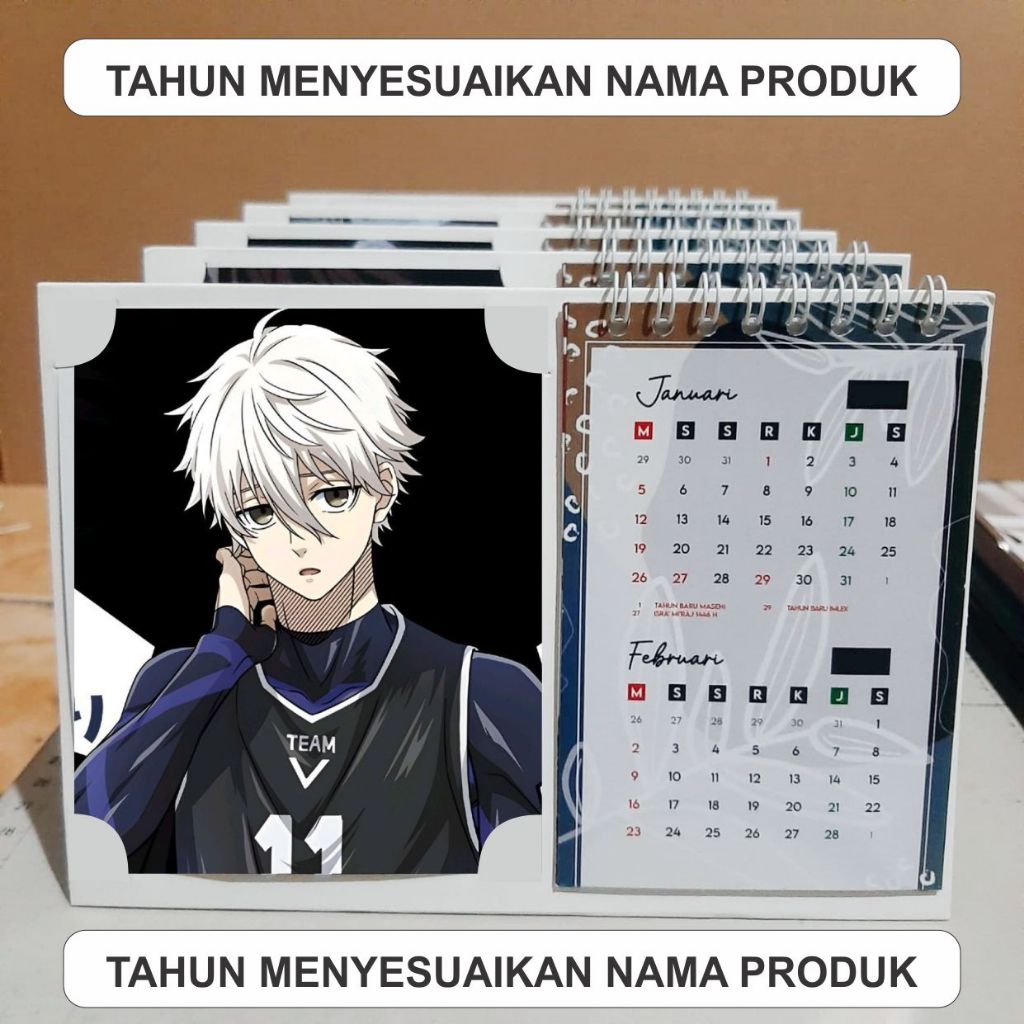2026 Blue Lock Desk Calendar Anime Blue lock Anime Bluelock Kaiser ...