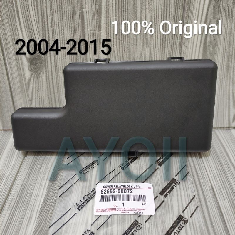 Toyota Innova Fortuner Hilux Outer Fuse Box Cover 82662-0K072 Original ...