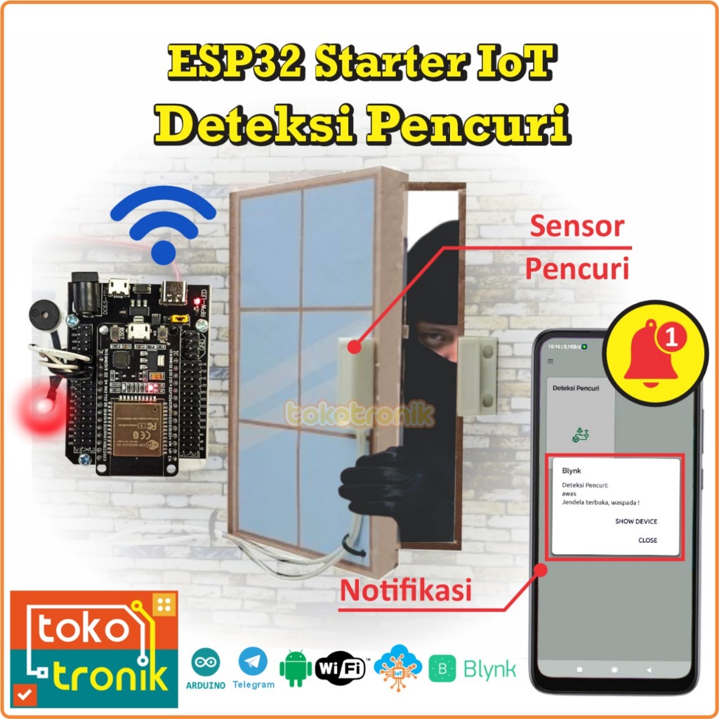 Esp32 Starter IoT Thief Detection | Shopee Philippines