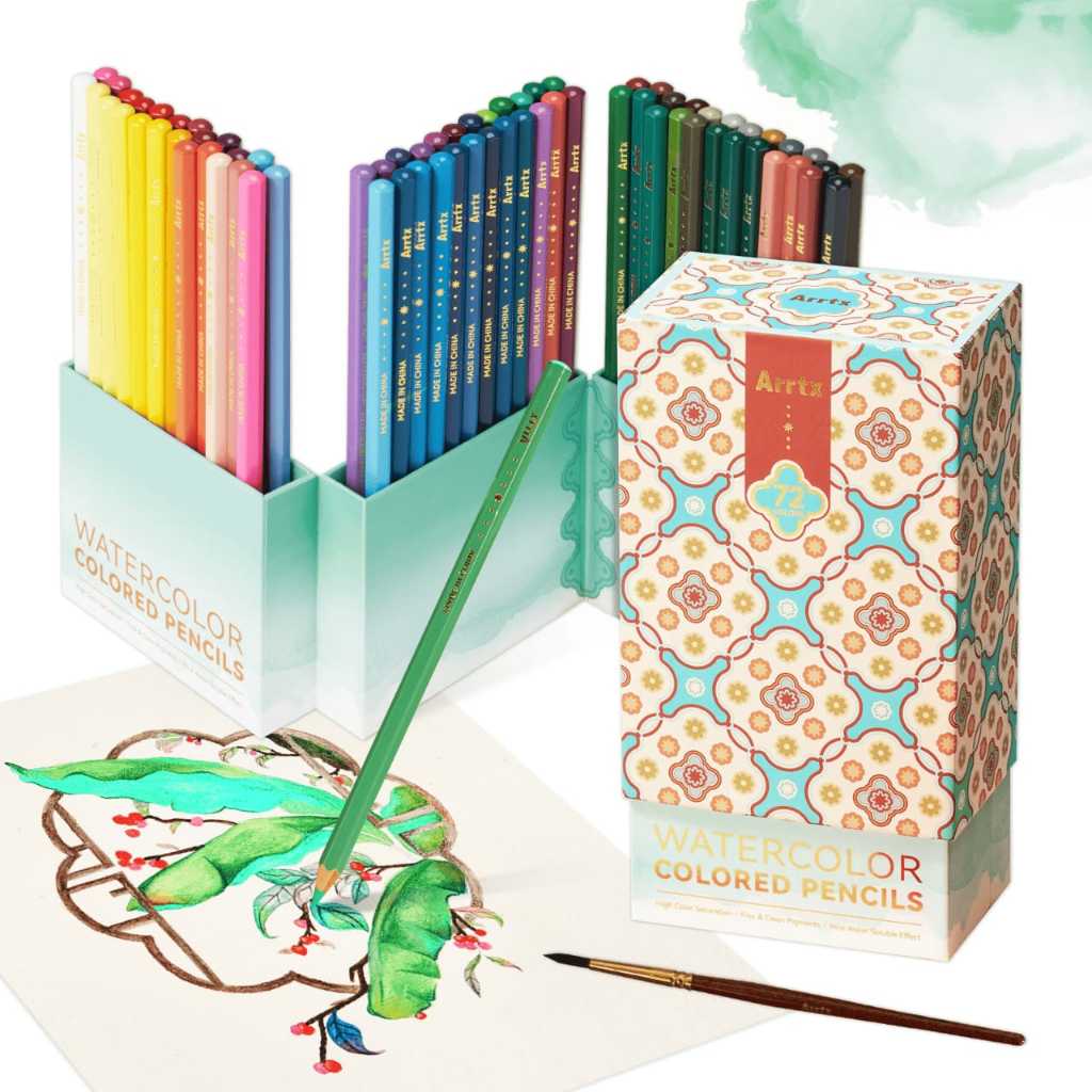 Arrtx Watercolor Pencil Set 72 / Watercolor Pencil Set 72 Colors ...