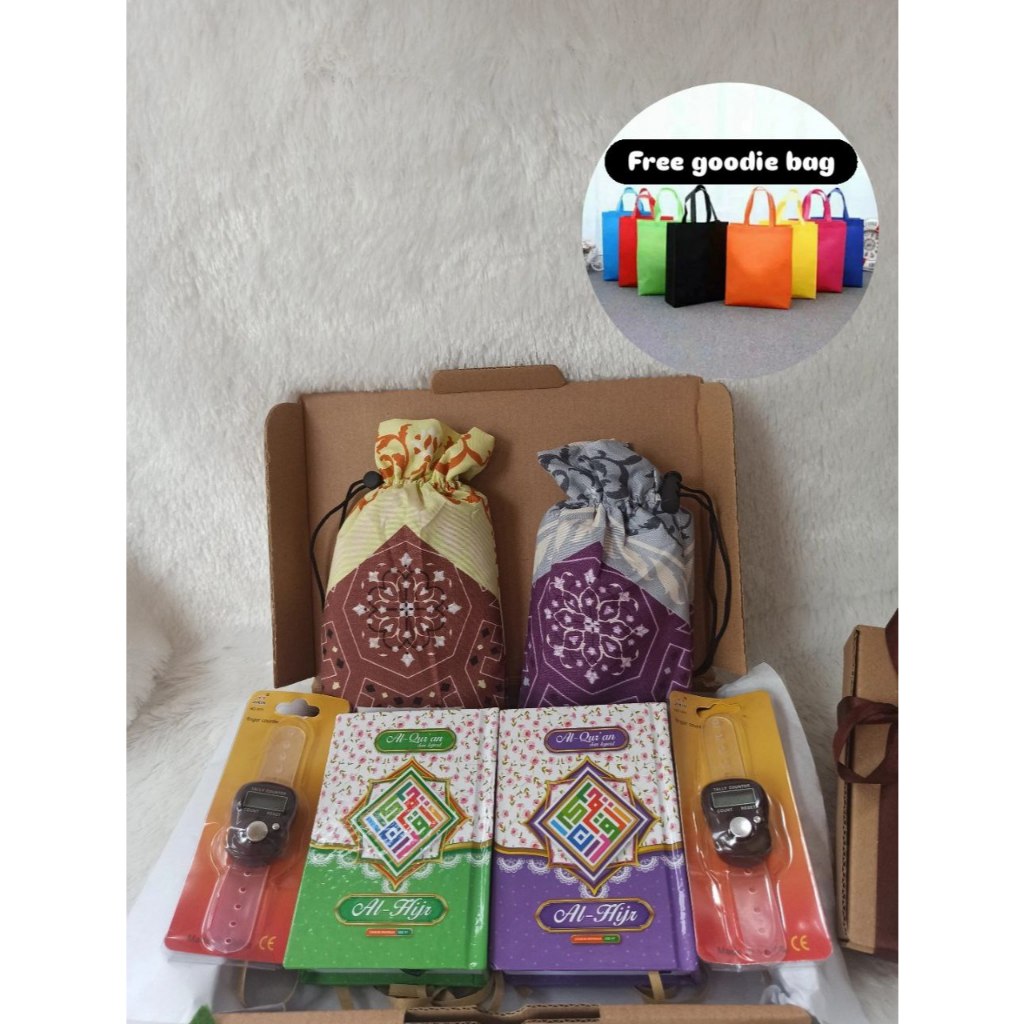 Muslimah Hampers Sajadah Gift Package Hampers Eid/Hajj/Graduation ...