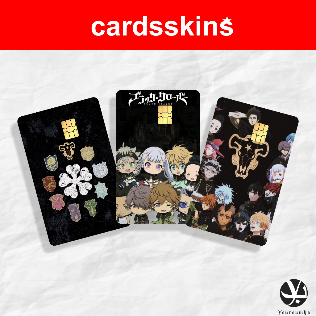Atm Skincard Sticker Atm Card Sticker Emoney Flazz Etoll Black Clover ...