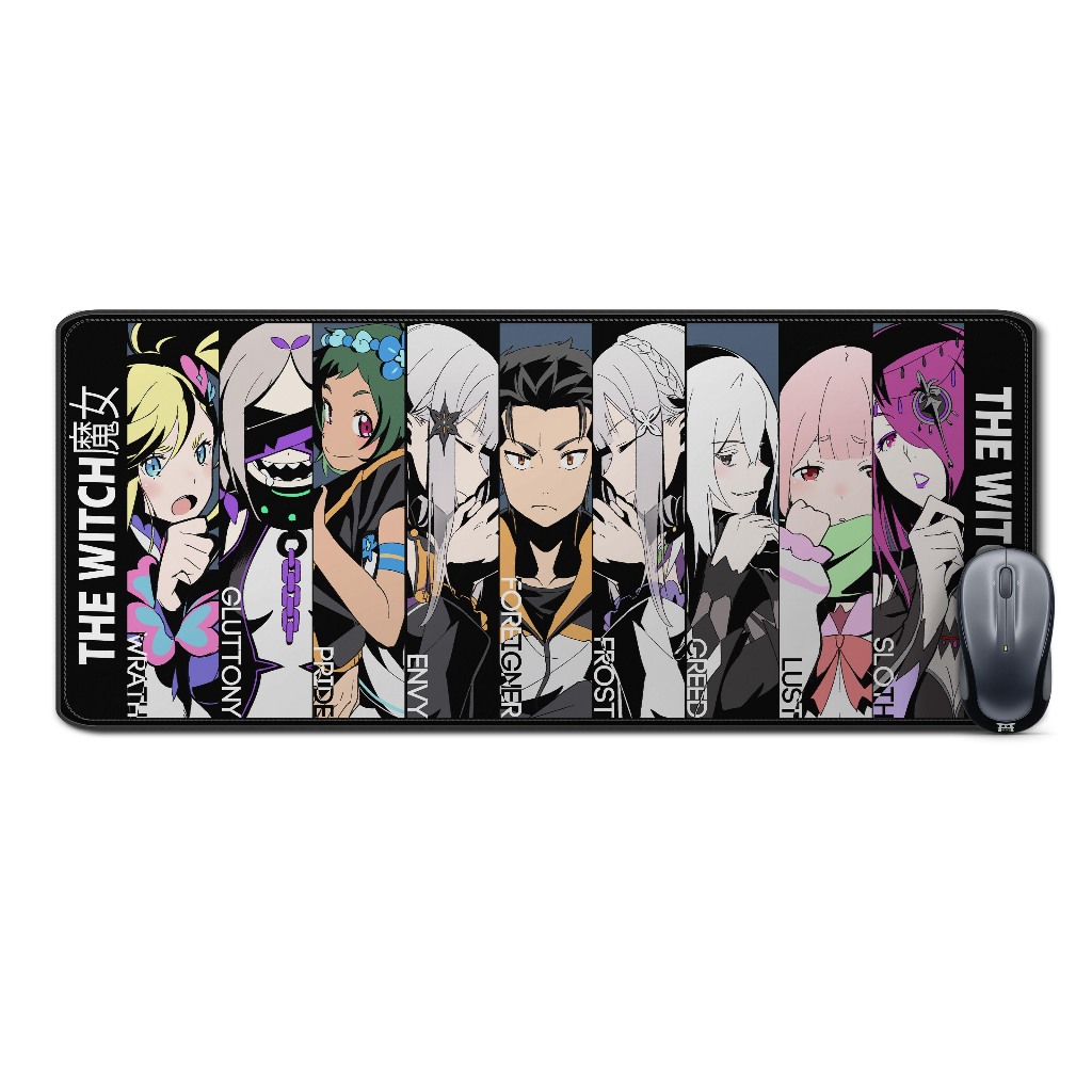 Deskmat mousepad extended anime SUBARU X THE WITCH - RE ZERO Rubber ...
