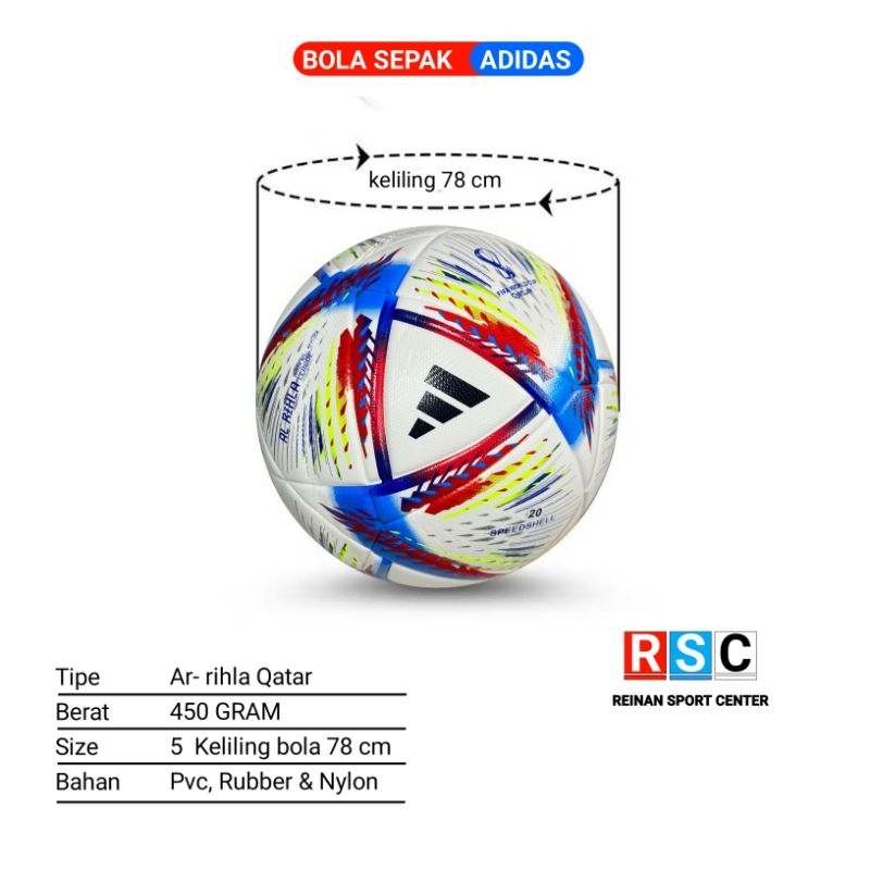 Football AR RIHLA ADIDAS FIFA WORLD CUP QATAR 2022 | Shopee Philippines