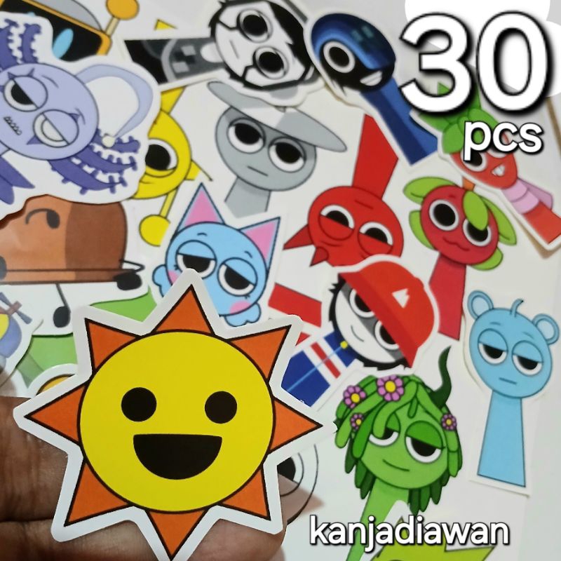 Sprunki Incredibox Sprunki Stickers 30pcs Sprunki Stickers | Shopee ...