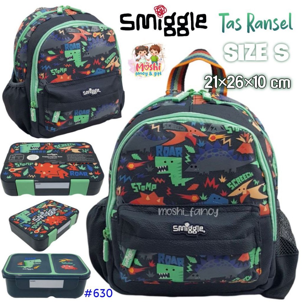 Smiggle PAUD Over Dinosaur Bag / Smiggle PAUD Backpack Dino Motif ...