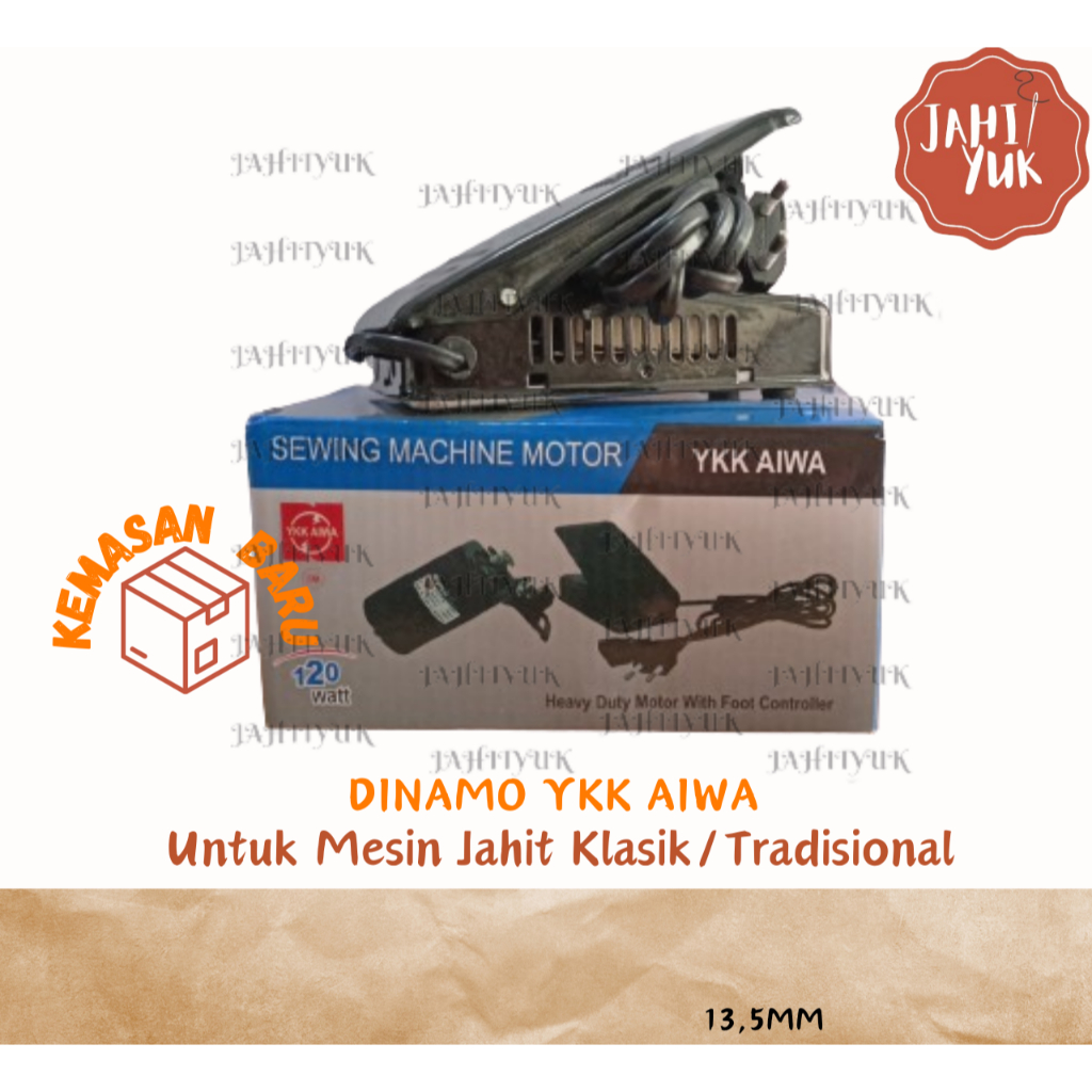 MESIN YKK AIWA 120 Watt Small Sewing Machine Electric Motor Dynamo for ...
