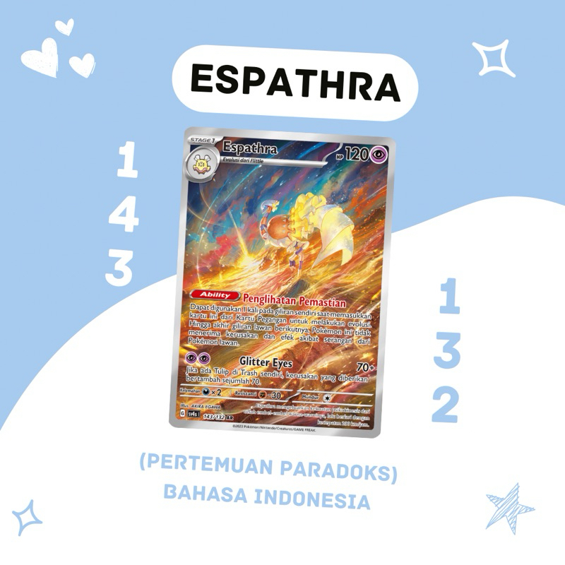 Espathra AR SV4S 143/132 Pokemon TCG Indonesia | Shopee Philippines