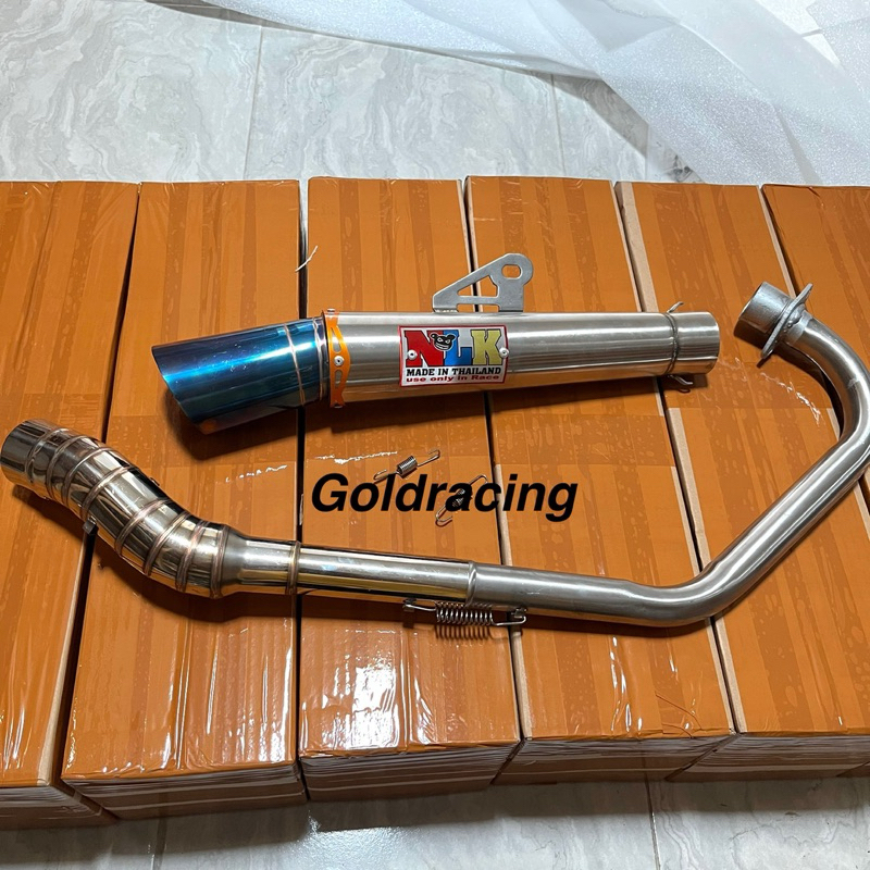 Nlk 51mm conical exhaust pipe for tmx 125 150 raider 150 carb fi skygo ...