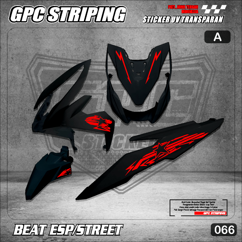 TRANSPARENT STRIPING BEAT ESP STREET VARIATIONS LIST MOTORCYCLE DESIGN ...