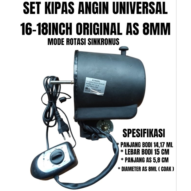 Dynamo Fan Set Universal 16-18 Inch Original Axle 8mm | Shopee Philippines