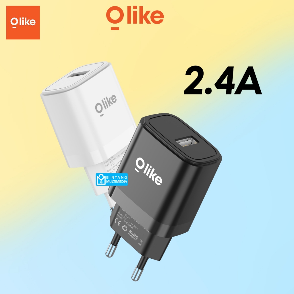 Olike Head HP Charger 2.4A 5V Power Mobile Phone Adapter USB Smart ...