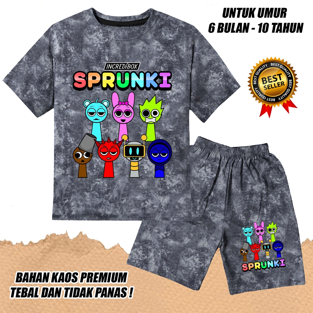 KATUN Boys GIRLS SHORT SLEEVED DENIM JEANS SET BOYS GIRLS T-SHIRTS DTF ...