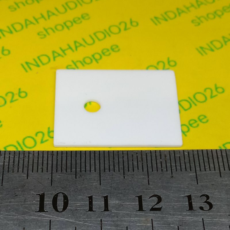 22x28mm CERAMIC transistor mica isolator 22mm x 28mm 1mm thick for ...