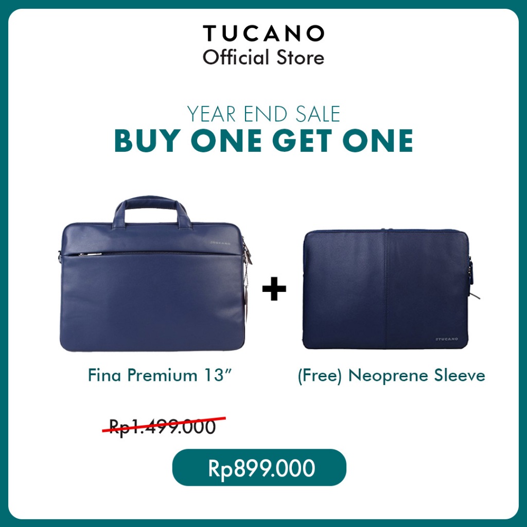 BUY 1 GET 1 Tucano Messenger Bag Fina Premium for 13-inch Laptops 13 ...