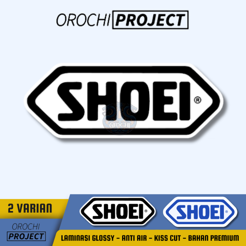 Orochi PROJECT Sticker Emblem Brand Logo Helmet SHOEI Vinyl Glossy ...