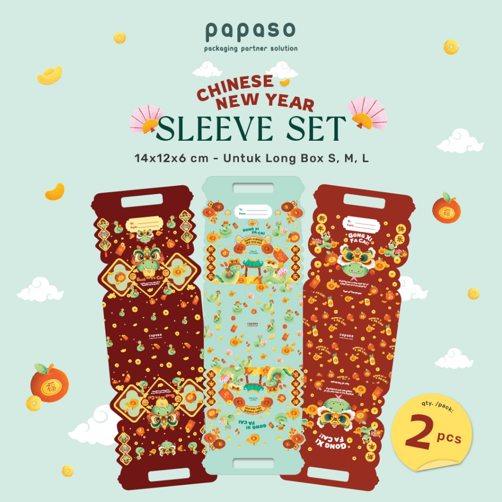 Chinese New Year Sleeve Box / Chinese New Year Belt / Chinese New Year ...