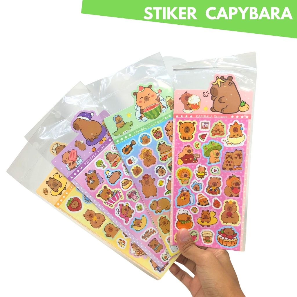 Capybara Sticker Imported Kapibala Sticker Capybara Character Sticker ...
