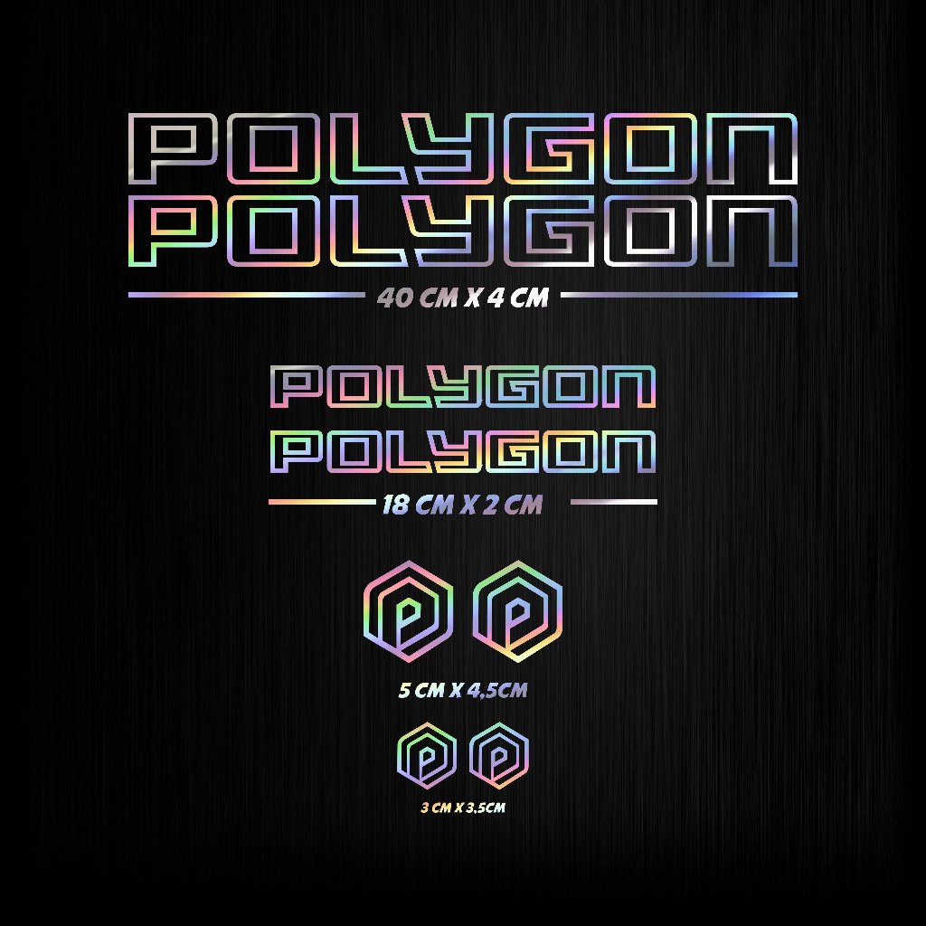 Polygon Frame Decal Sticker, Outline cutting MTB, Roadbike Sticker ...
