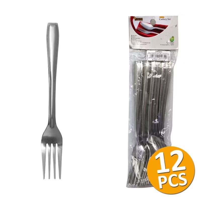 6 Pcs/12 Pcs Stainless Steel Dinner Forks - Golden Flying Fish - Thick ...