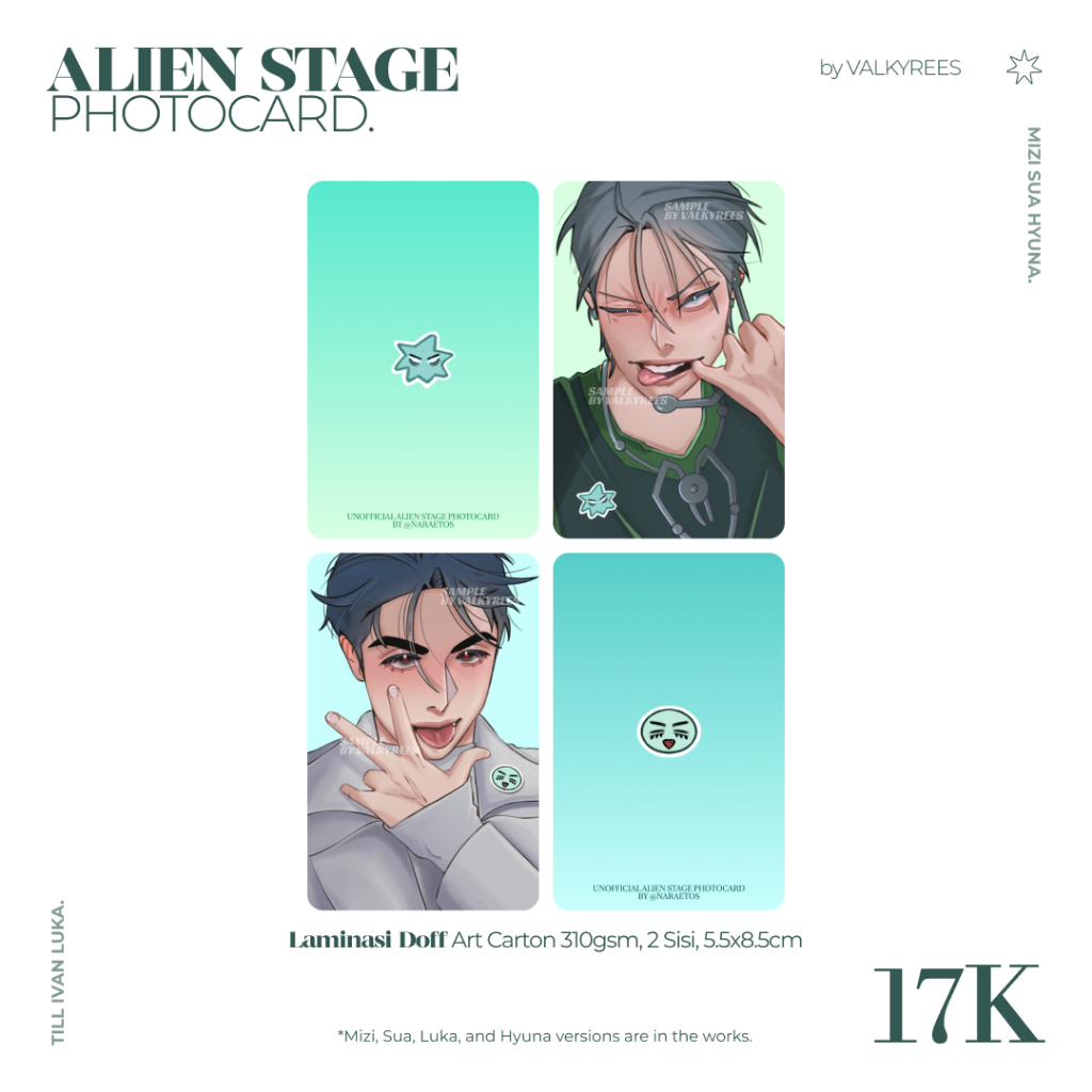 Alien STAGE PHOTOCARD | Alnst IVAN TILL | Shopee Philippines