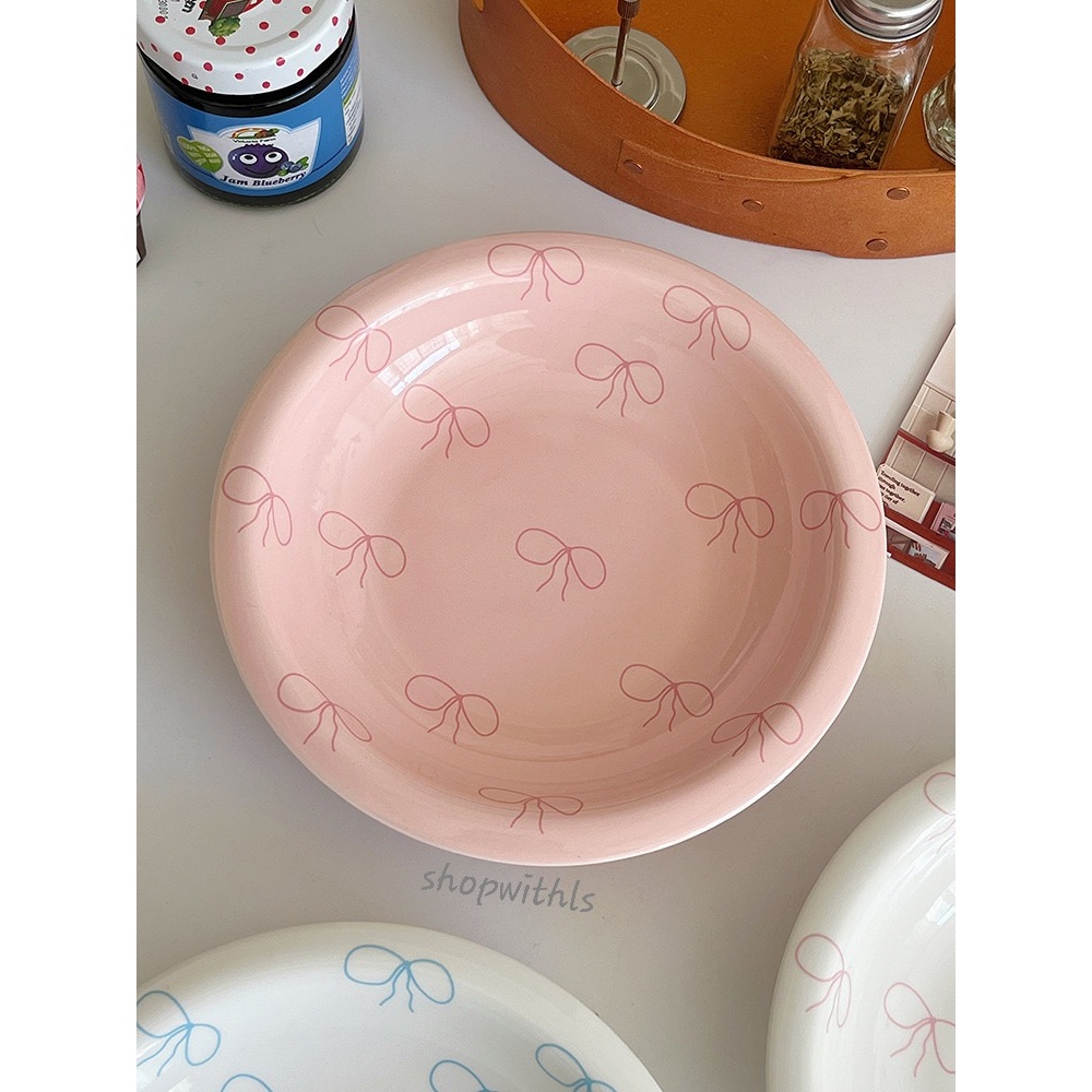 Lulu Plate/Korean Style Aesthetic Ribbon Plate/Vintage Ribbon Plate ...