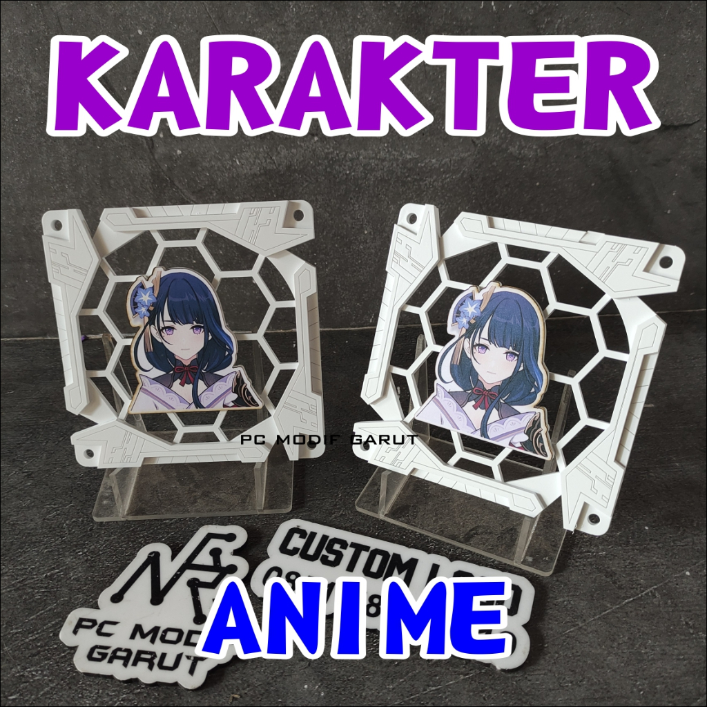 Pc FAN GRILL ACCESSORIES / CUSTOM FAN ANIME EDITION CHARACTER LOGO ...