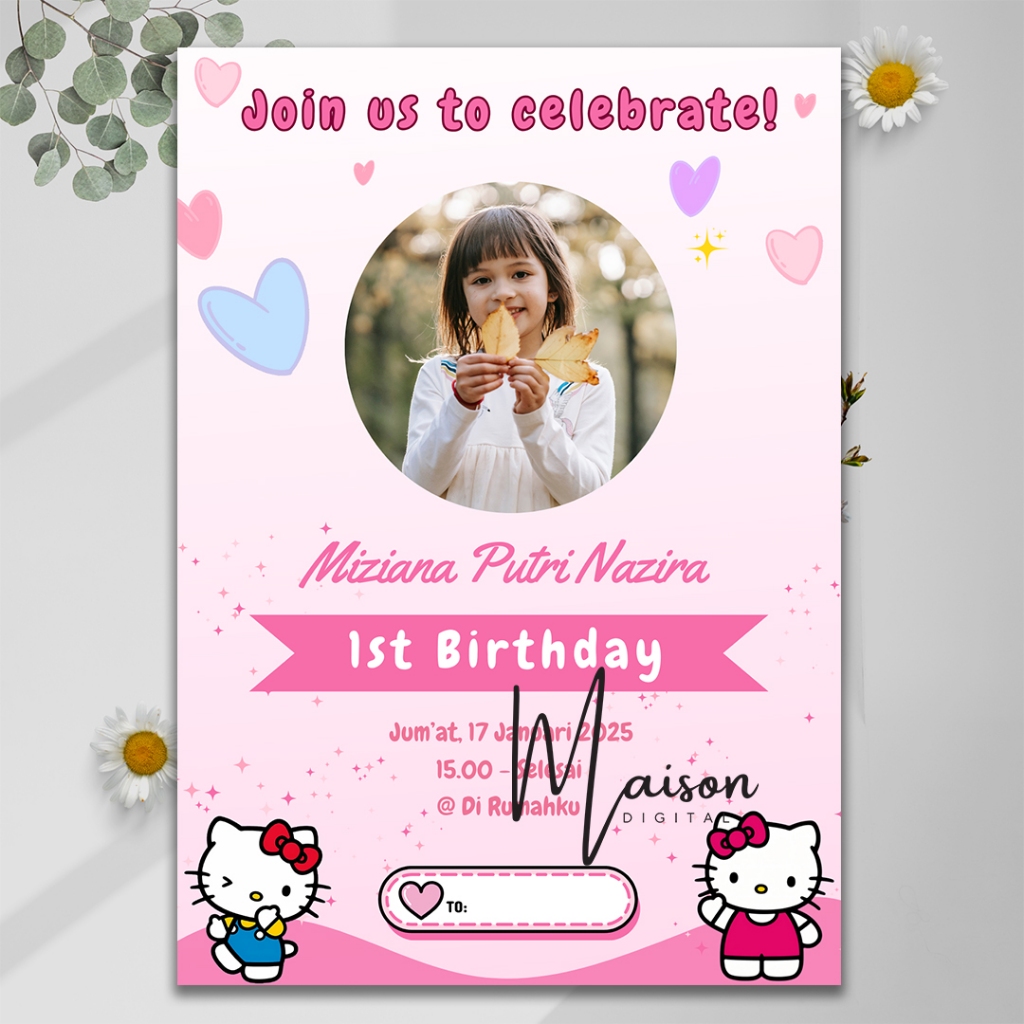 20 Pcs Hello Kitty Birthday Invitations + OPP Plastic - Birthday ...