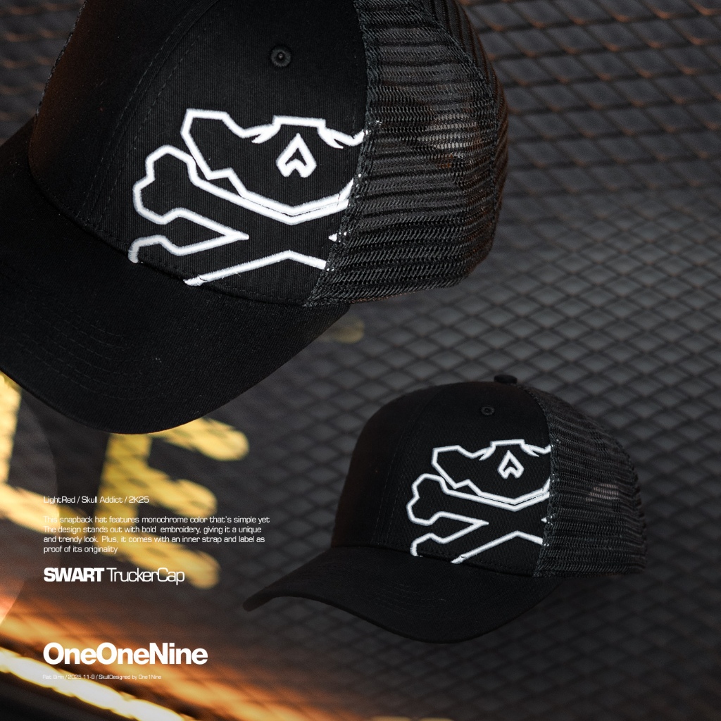 Oneonenine Ksr Trucker Hat Swart Series - Mesh Baseball Cap | Shopee ...