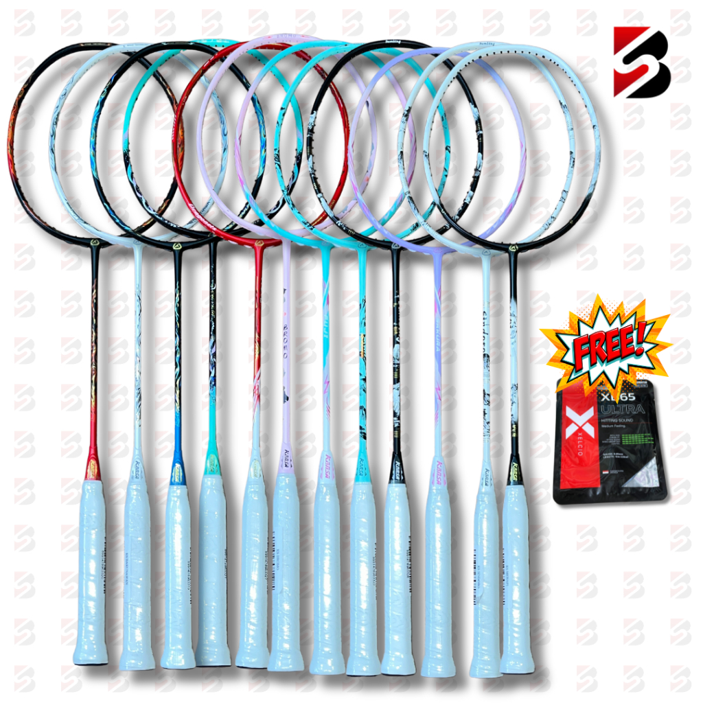 Original KANSA BADMINTON RACKET BONUS FUJI SAKURA SENAR BAKUNAWA ...