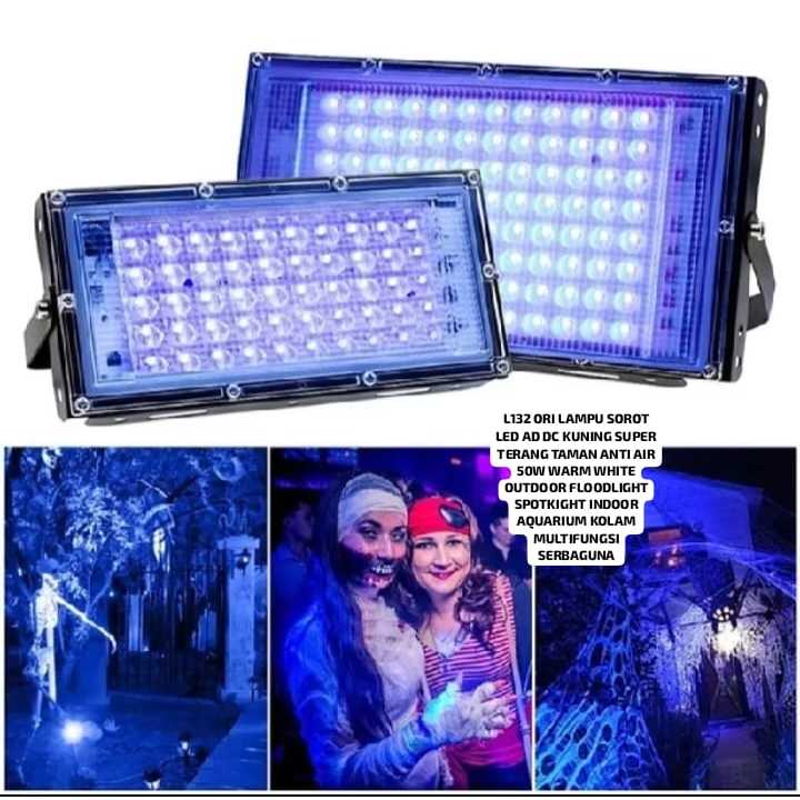 L132 ORI SUPER BRIGHT YELLOW AC DC LED SPOTLIGHT GARDEN WATERPROOF 50W ...