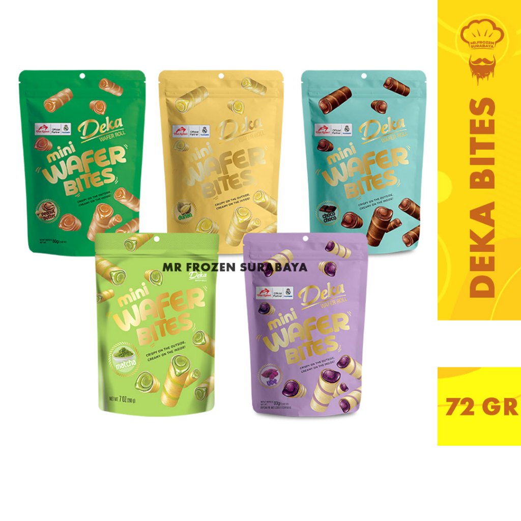 Deka Mini Wafer Bites 80 gr Various Flavors Chocolate Cream Wafers ...