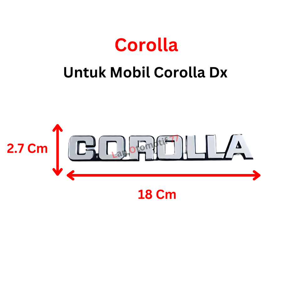 COROLLA Car Logo Emblem for Corolla DX | Shopee Philippines
