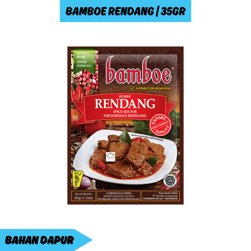Bamboe Rendang, a Typical Indonesian Cooking Seasoning | Shopee Philippines