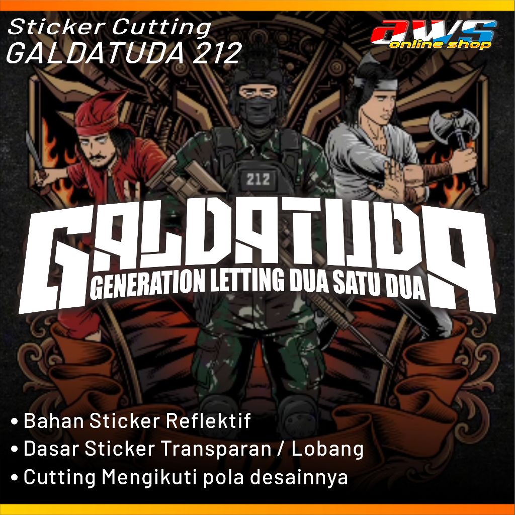 Galdatuda 212 Cutting Sticker | Shopee Philippines