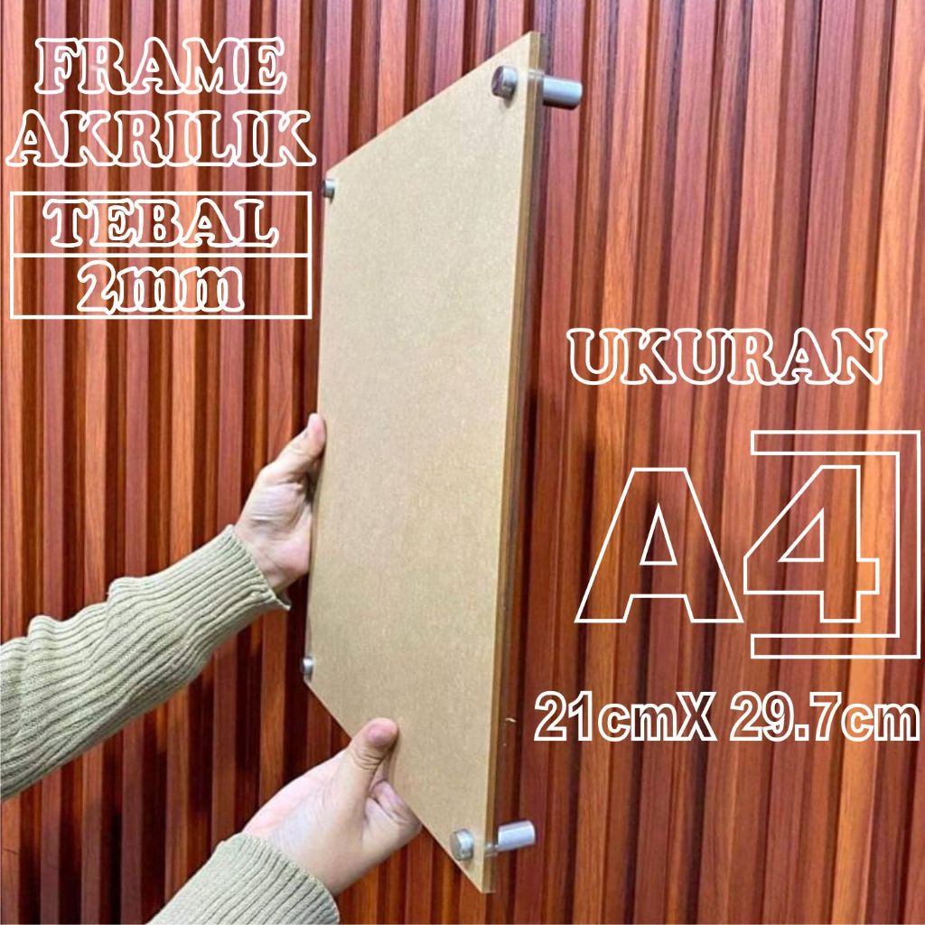 A4 SIZE ACRYLIC DINING FRAME ACRYLIC MADING FRAME ACRYLIC DISPLAY ...