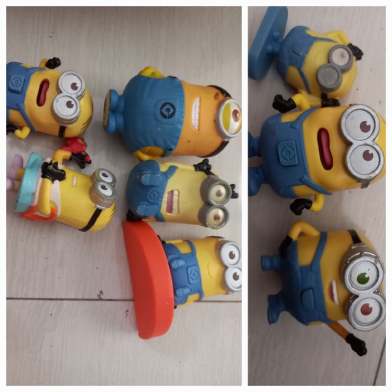 Happy meal minion mcd preloved second loose action figure unit | Shopee ...