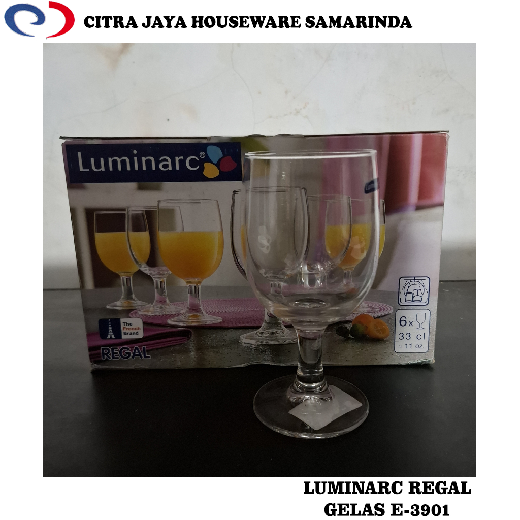 Luminarc Regal Glass Cups E-3901 Per Box (6 Pcs) | Shopee Philippines