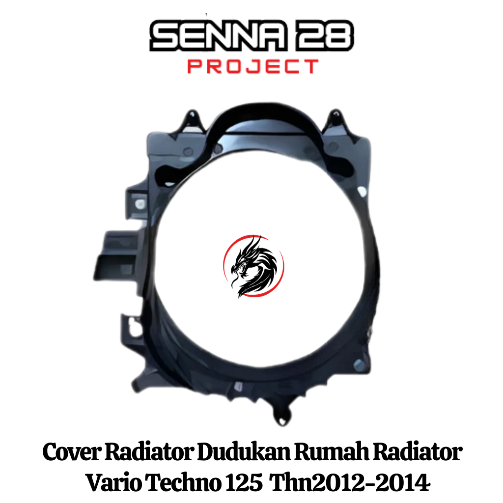 Radiator housing, radiator cover holder, vario 125 techno on kzr and ...