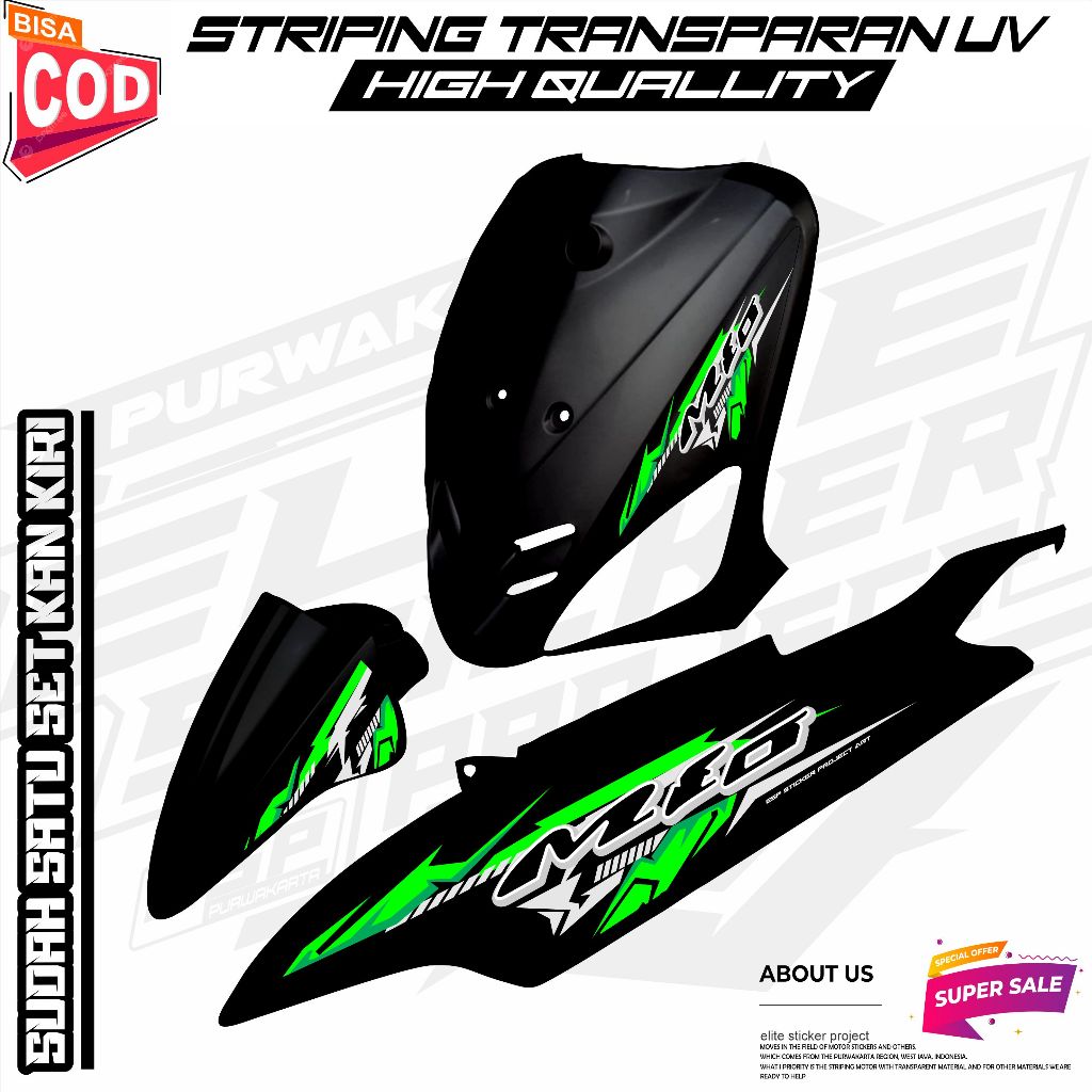 Transparent STRIPING YAMAHA MIO SPORTY MIO SMILLE STICKER NEWEST COOL ...