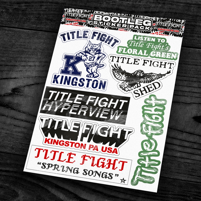 TITLE FIGHT - Sticker Pack Band: TITLE FIGHT (BOOTLEG) | Shopee Philippines