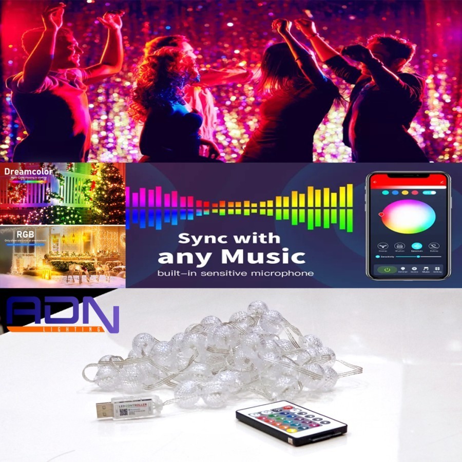 Decorative Lamp USB 5V RGB RUNNING SYMPHONY LED TREE SHOP CAFE Ceiling ...